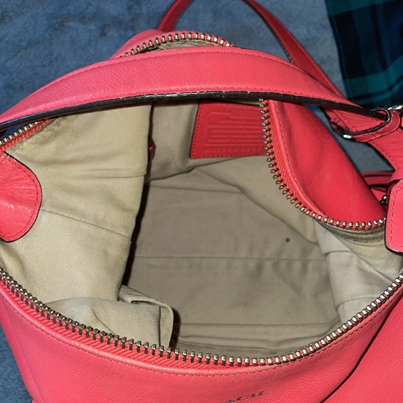 Coach | Bags | Coach Red Orange Leather Legacy Courtenay Hobo 2238 ...